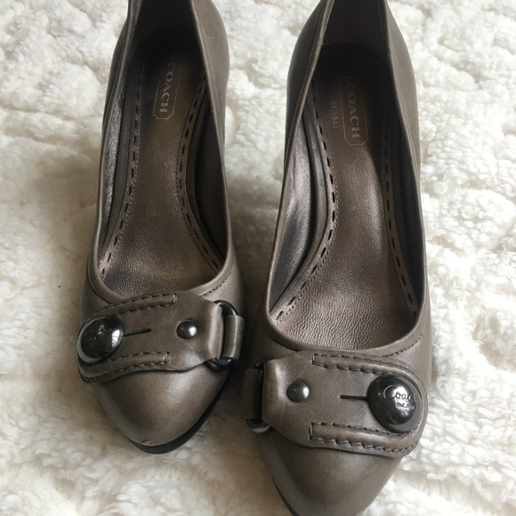 Coach | Shoes | Coach Leather Heels | Poshmark